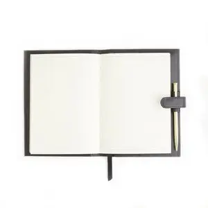 ROYCE NEW YORK Refillable Leather Journal - Black