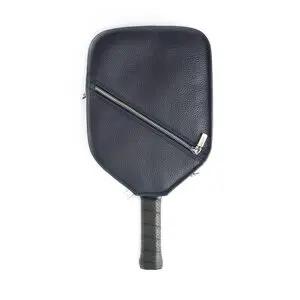 ROYCE NEW YORK ROYCE New York Leather Pickleball Paddle Cover With Removable Strap Blue