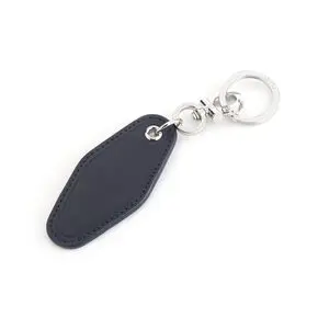 ROYCE NEW YORK Vintage Leather Hotel Style Keychain - Blue