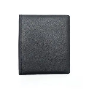 ROYCE NEW YORK Script Holder Ring Binder - Black