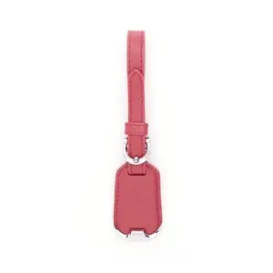 ROYCE NEW YORK American Nappa Leather Bag Tag With Silver-tone Hardware - Red