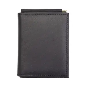 ROYCE NEW YORK Credit Card Wallet With Money Clip - Black