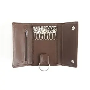 ROYCE NEW YORK Key Case Organizer Wallet - Coco