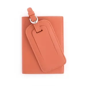 ROYCE NEW YORK ROYCE New York RFID Passport Case And Luggage Tag Set Orange