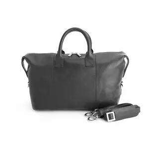 ROYCE NEW YORK Executive Overnight Travel Duffel Bag - Black