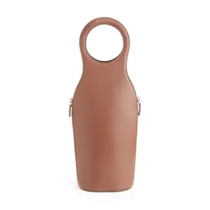 ROYCE NEW YORK Leather Wine And Champagne Bottle Tote Bag - Blue