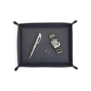 ROYCE NEW YORK Large Catchall Valet Tray - Blue