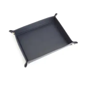 ROYCE NEW YORK Large Catchall Valet Tray - Red