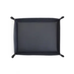 ROYCE NEW YORK Large Catchall Valet Tray - Red