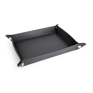 ROYCE NEW YORK Large Catchall Valet Tray - Red