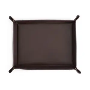ROYCE NEW YORK Large Catchall Valet Tray - Red