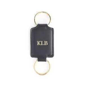 ROYCE NEW YORK Valet Double Key Fob - Black