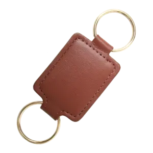 ROYCE NEW YORK ROYCE New York Valet Double Key Fob Tan