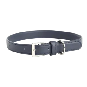 ROYCE NEW YORK Medium Leather Dog Collar - Blue
