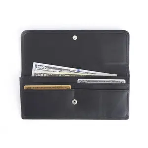 ROYCE NEW YORK Rfid Blocking Clutch Wallet - Black