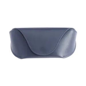 ROYCE NEW YORK Embossed Leather Sunglasses Case - Blue