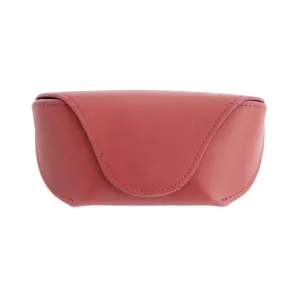 ROYCE NEW YORK Embossed Leather Sunglasses Case - Red