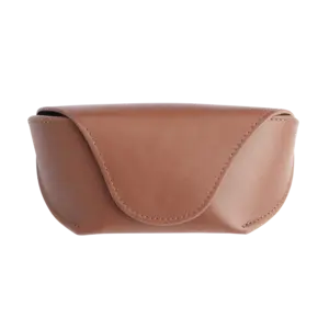 ROYCE NEW YORK ROYCE New York Embossed Leather Sunglasses Case Tan