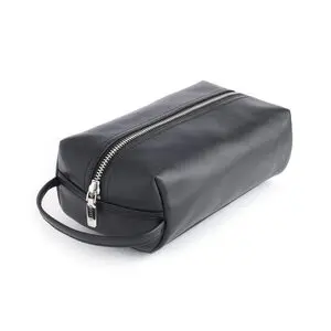 ROYCE NEW YORK Compact Toiletry Cosmetic Bag - Black