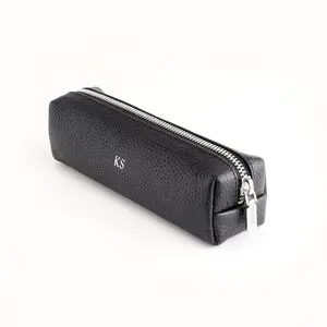 ROYCE NEW YORK Organizational Roll Pencil Case - Black