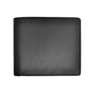 ROYCE NEW YORK Rfid Blocking Bifold Wallet With Two Id Windows - Black