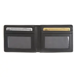ROYCE NEW YORK Rfid Blocking Slim Bifold Wallet - Black