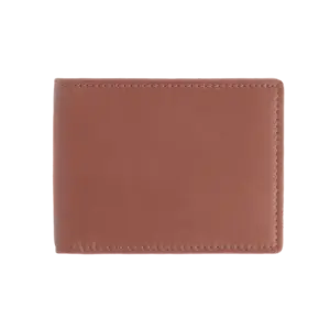ROYCE NEW YORK Rfid Blocking Slim Bifold Wallet - Tan