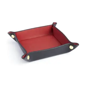ROYCE NEW YORK Catchall Valet Tray - Black-red