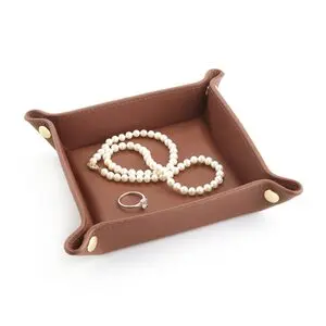 ROYCE NEW YORK Catchall Valet Tray - Tan