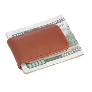 ROYCE NEW YORK Magnetic Money Clip - Tan