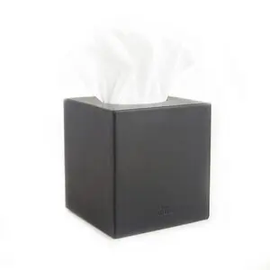 ROYCE NEW YORK Tissue Box Holder - Black