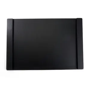 ROYCE NEW YORK 27" X 18" Leather Desk Blotter - Black