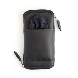 ROYCE NEW YORK Double Eyeglass Case - Black
