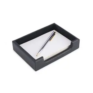 ROYCE NEW YORK Desk Note Tray Organizer - Black