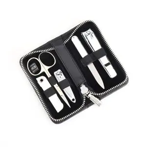 ROYCE NEW YORK Compact Grooming Manicure Kit - Black