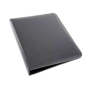 ROYCE NEW YORK 1" A4 Leather Ring Binder - Black