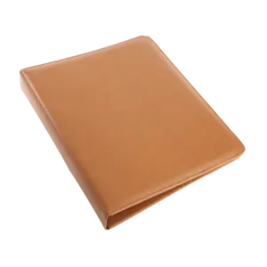 ROYCE NEW YORK 1" A4 Leather Ring Binder - Tan