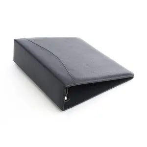 ROYCE NEW YORK Two-inch Loose Leaf Ring Binder For A4 Paper - Black