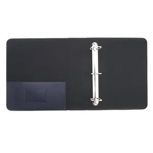 ROYCE NEW YORK Two-inch Loose Leaf Ring Binder For A4 Paper - Blue