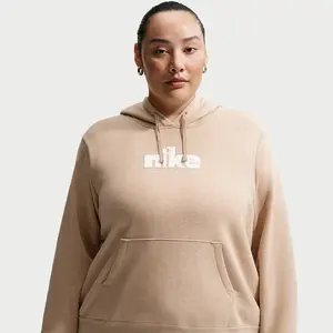 Nike Club Fleece Graphic Pullover Hoodie - Brown