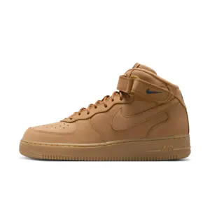 Nike Force 1 Mid Flax Shoes - Brown