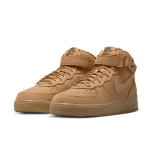 Nike Force 1 Mid Flax Shoes - Brown