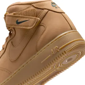 Nike Force 1 Mid Flax Shoes - Brown