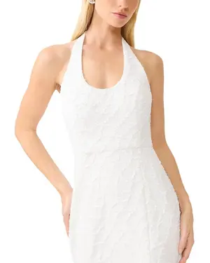 ELLIATT Alexandra Halter Neck Gown - White