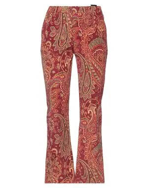 PT TORINO Paisley Print Velvet Flared Pants
