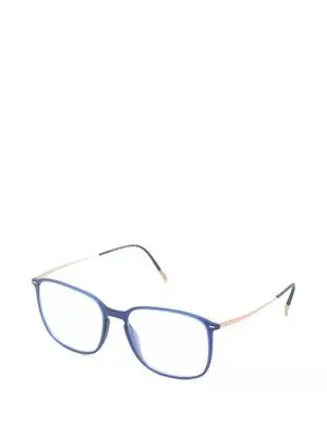 SILHOUETTE Square-frame Eyeglasses - Blue