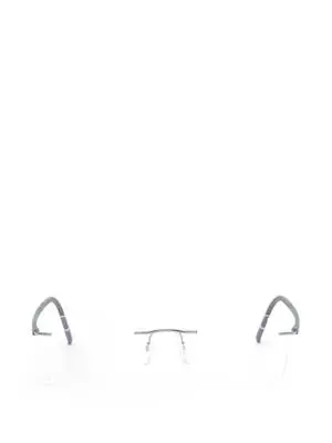 SILHOUETTE Rimless Rectangle Eyeglasses - Grey