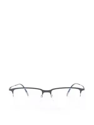 SILHOUETTE Semi-rimless Rectangle-frame Glasses - Blue