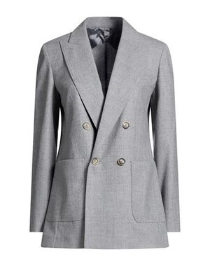 Max Mara Double-breasted Cashmere Blend Blazer - Grey