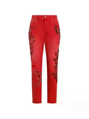 Dolce & Gabbana Embellished Denim Trousers